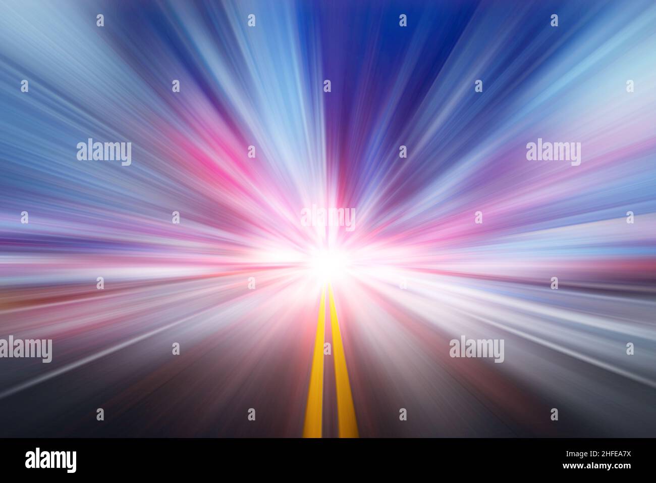 blur fast moving high speed road business perform concept Stock Photo ...