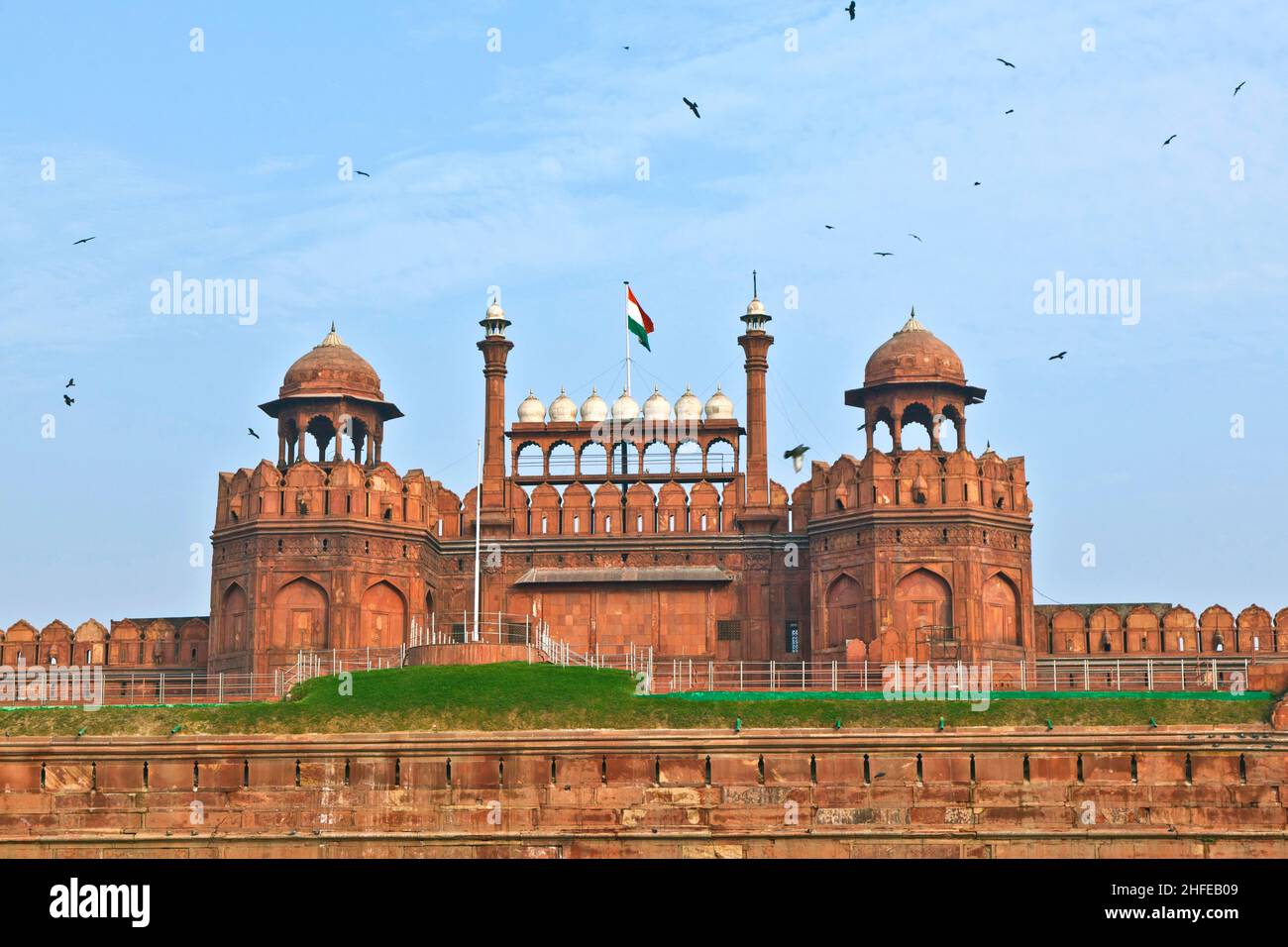 India, Delhi, the Red Fort, it was built by Shahjahan as the Delhi ...