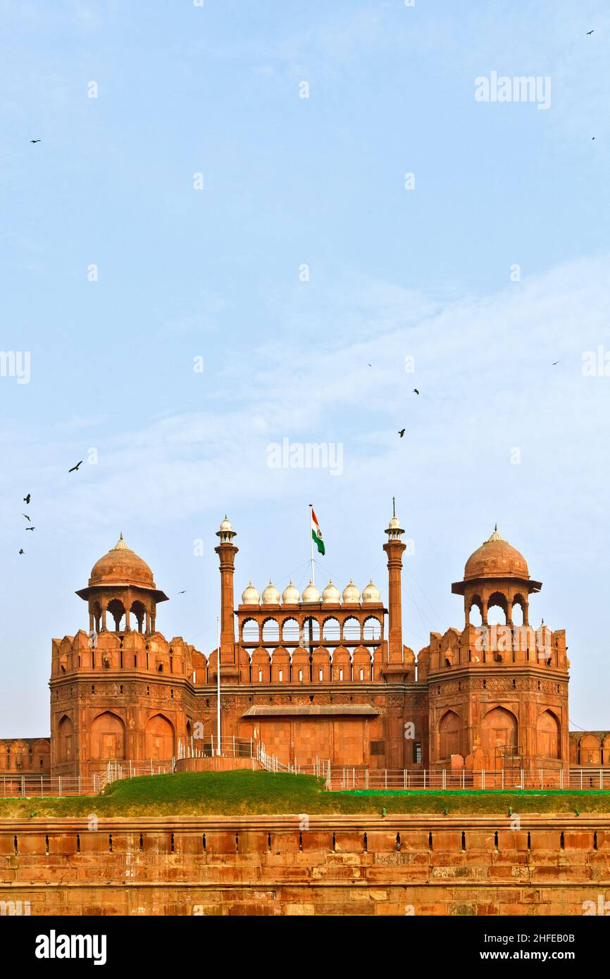 India, Delhi, the Red Fort, it was built by Shahjahan as the Delhi ...