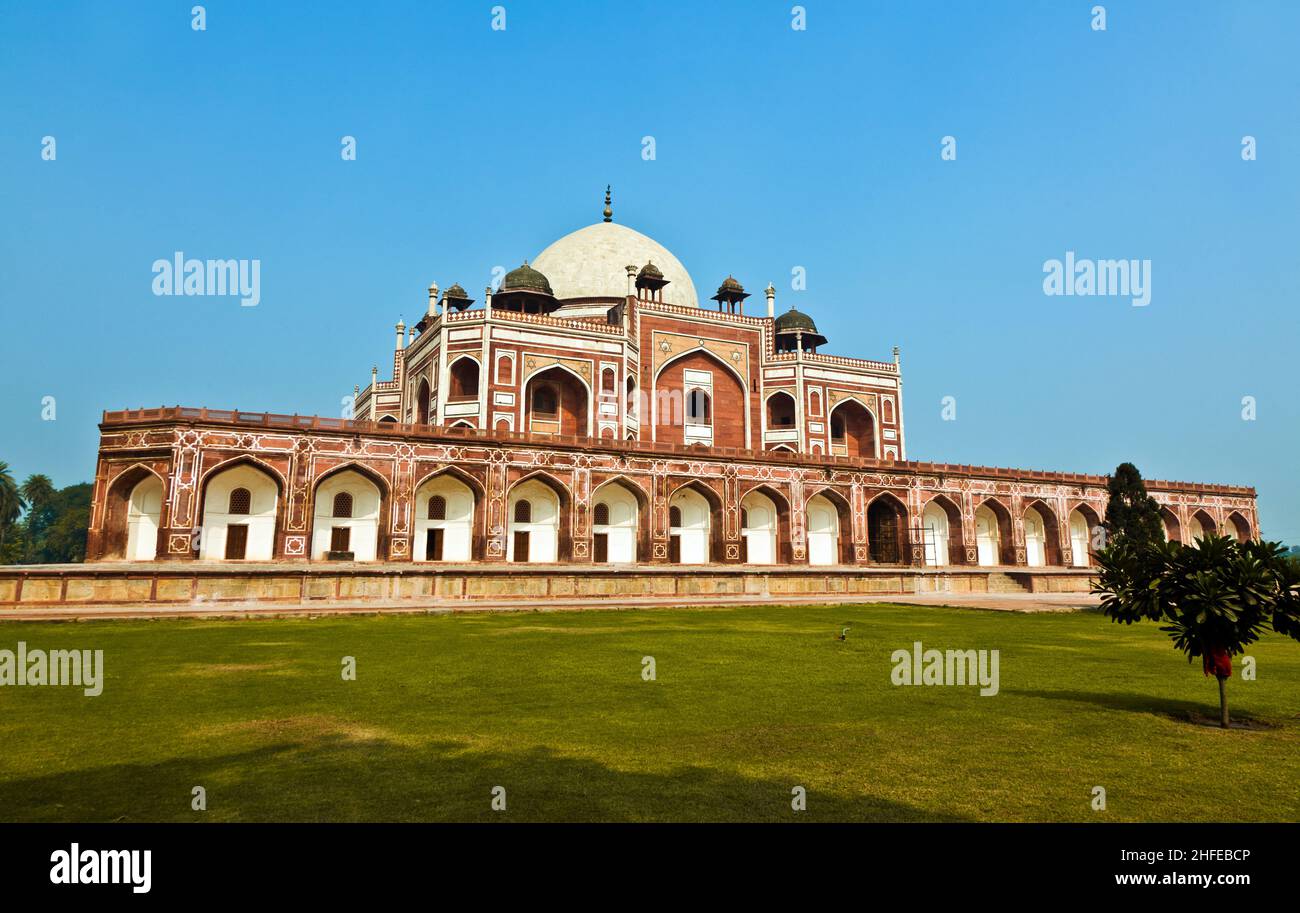 India, Delhi, Humayun's Tomb, built by Hamida Banu Begun in 1565-72 A.D ...