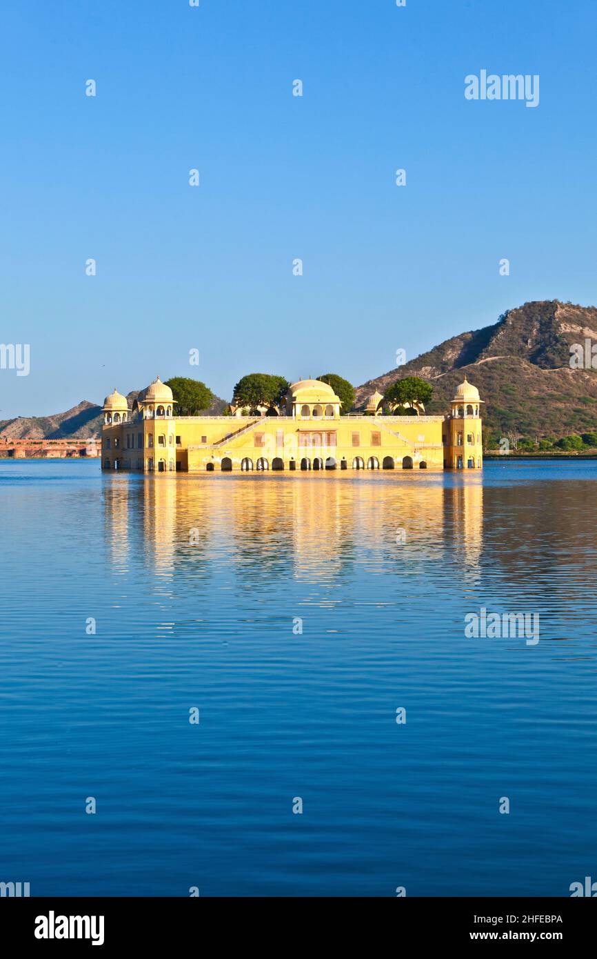 Water Palace (Jal Mahal) in Man Sagar Lake. Jaipur, Rajasthan, India ...