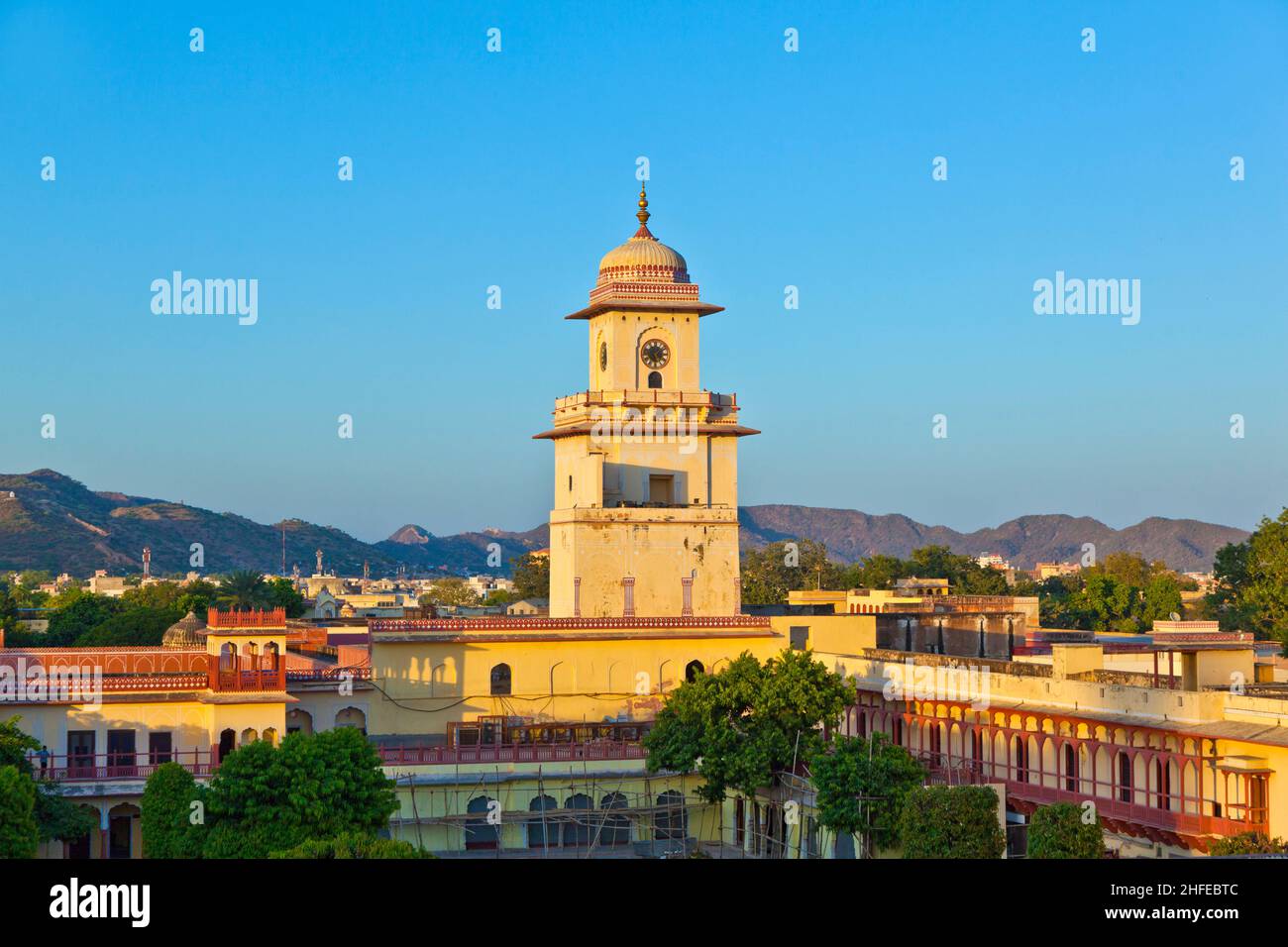 famous clocktower in Jaipur in sunset, India Stock Photo - Alamy