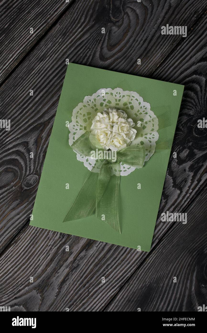 Blank white card pine hi-res stock photography and images - Alamy