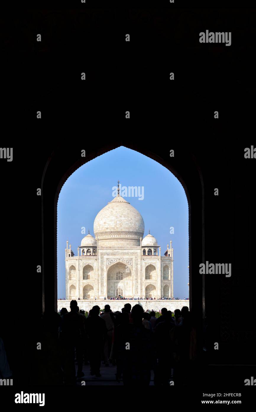 Taj mahal frame india palace hi-res stock photography and images - Alamy