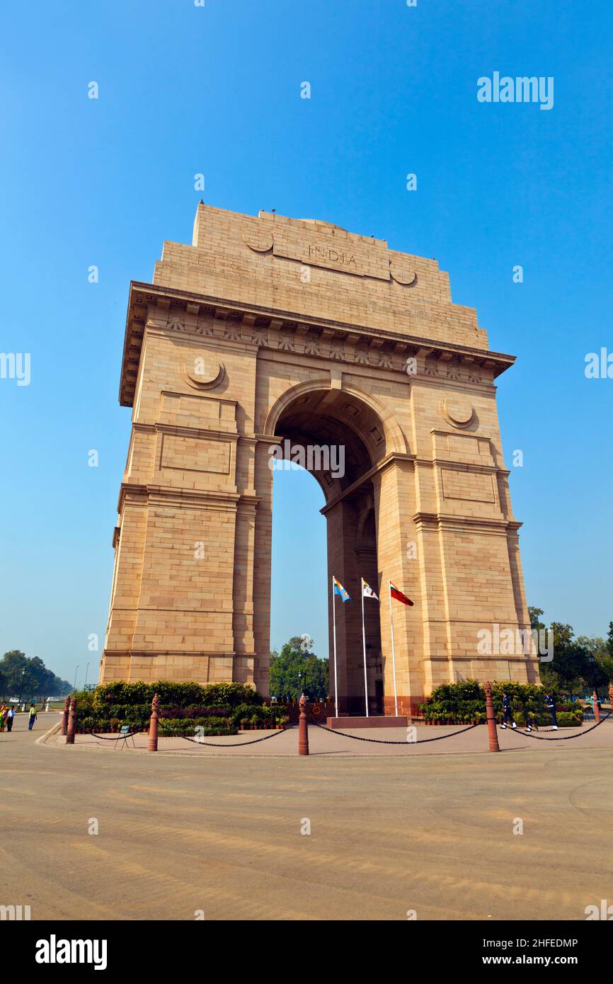 famous india gate in Delhi Stock Photo - Alamy