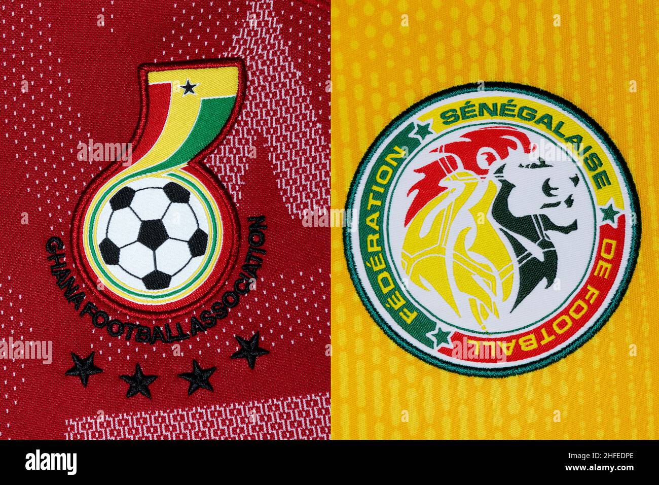 Close up of Senegal National Football team kit Stock Photo - Alamy