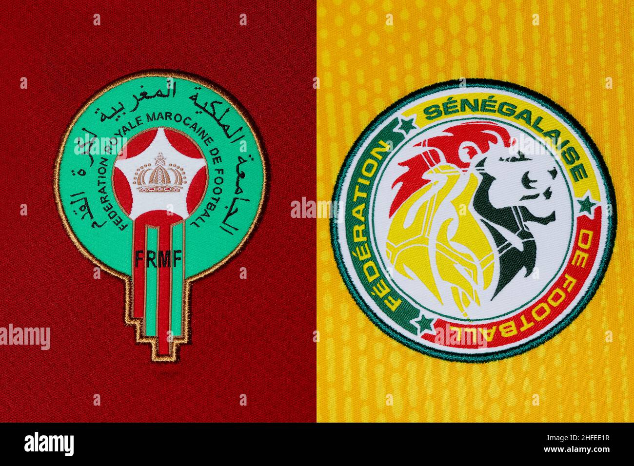 Close up of Senegal National Football team kit Stock Photo - Alamy