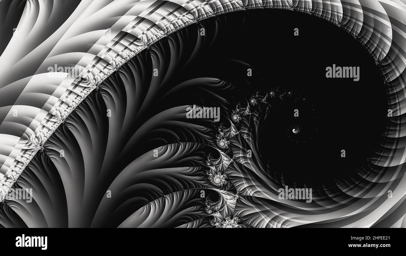 Abstract Computer generated Fractal design. A fractal is a never-ending ...