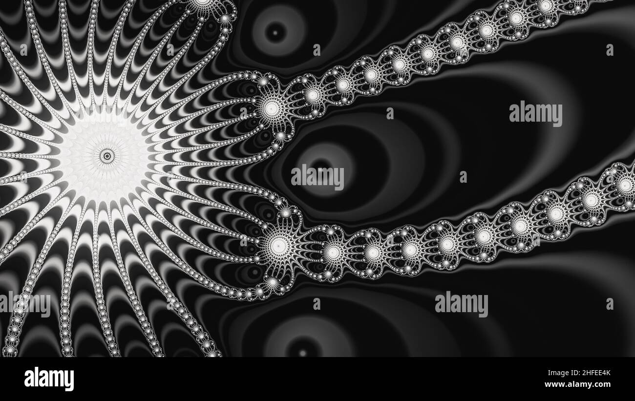 Abstract Computer generated Fractal design. A fractal is a never-ending ...