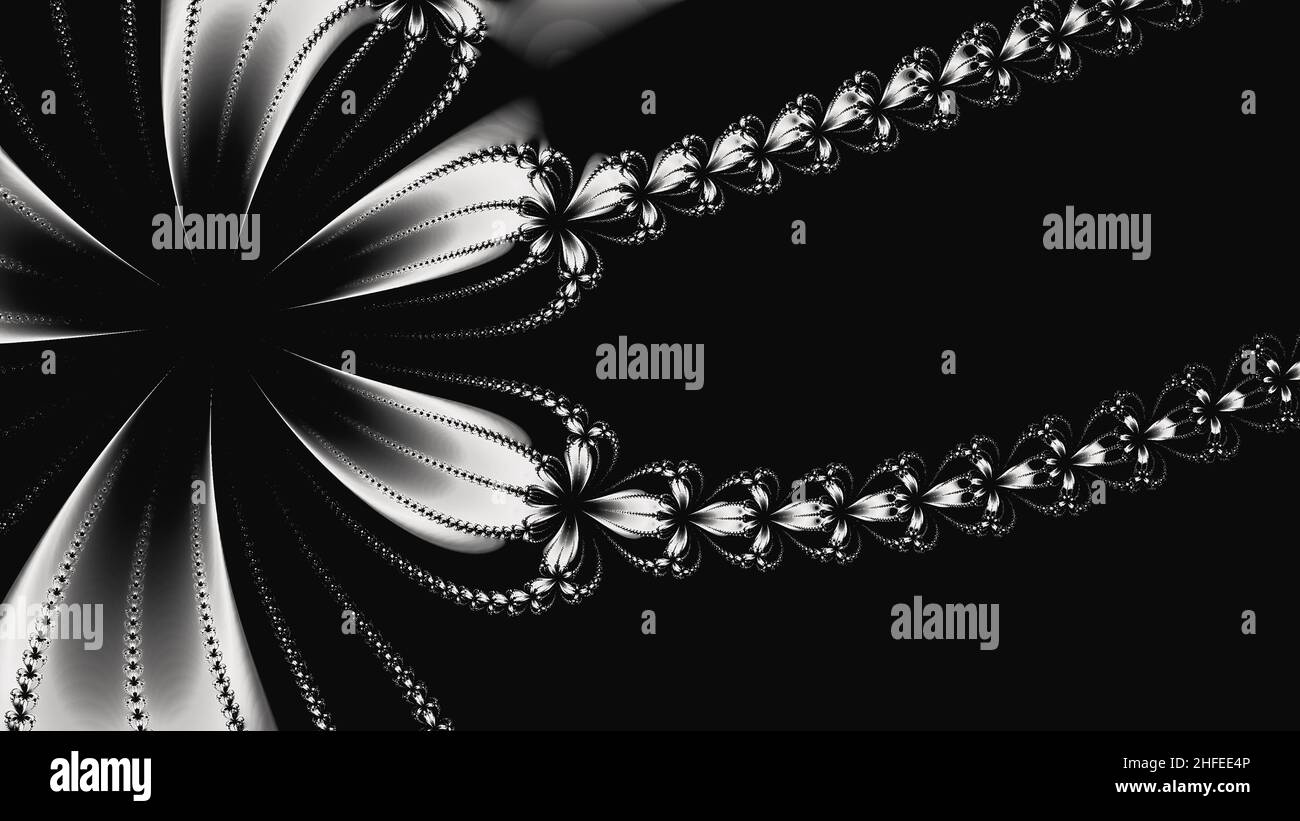 Abstract Computer generated Fractal design. A fractal is a never-ending ...