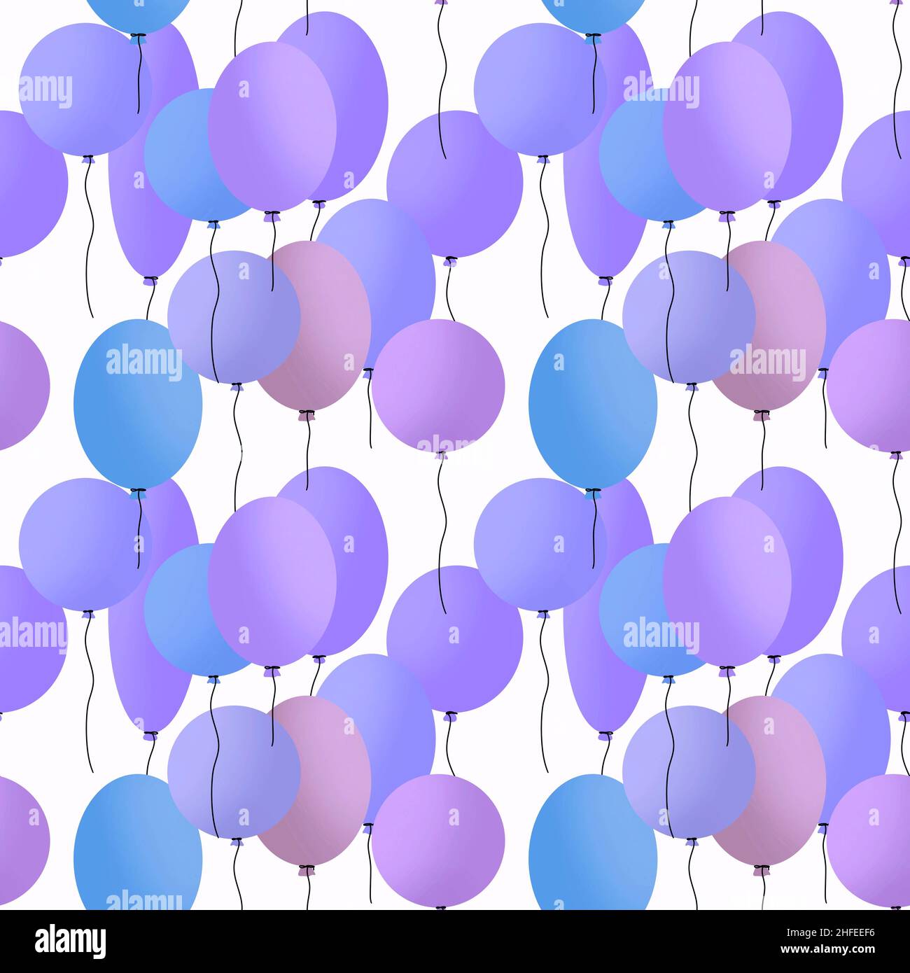 Seamless balloons pattern for kids and gifts and cards and linens and ...