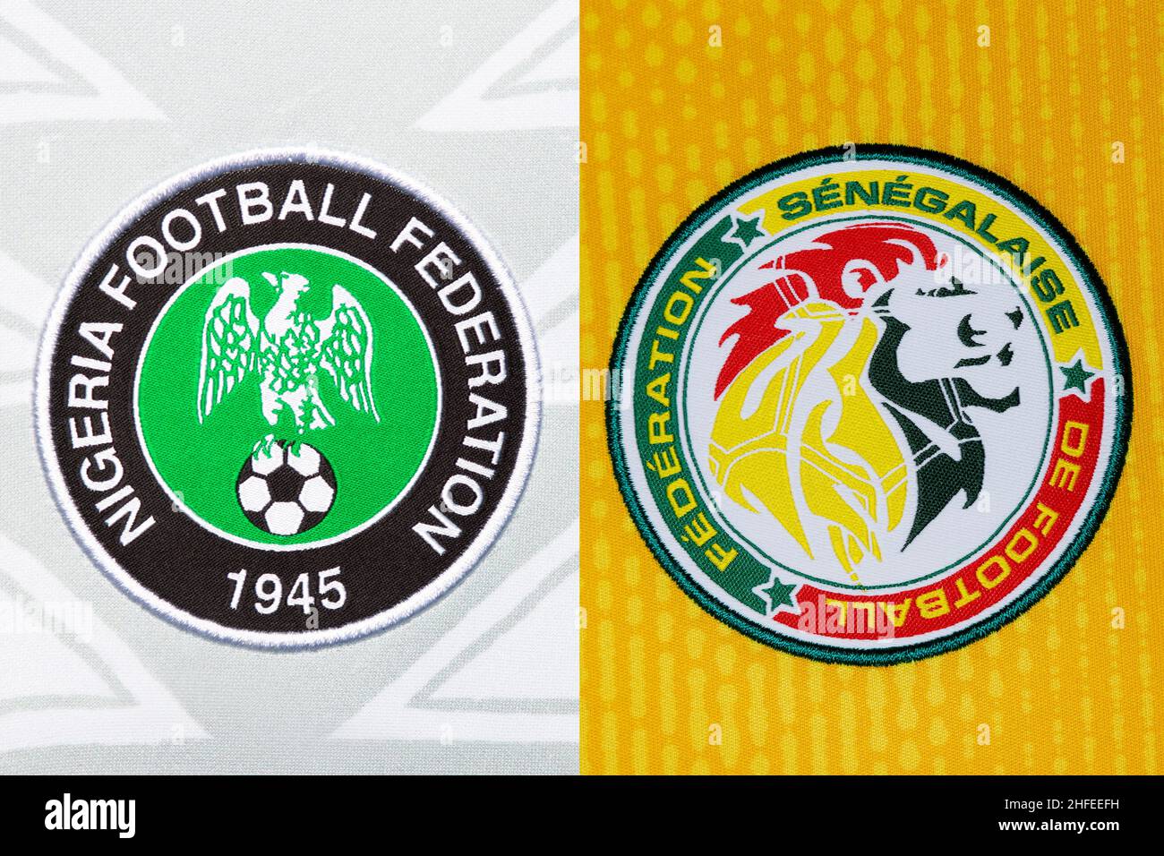 Close up of Senegal National Football team kit Stock Photo - Alamy