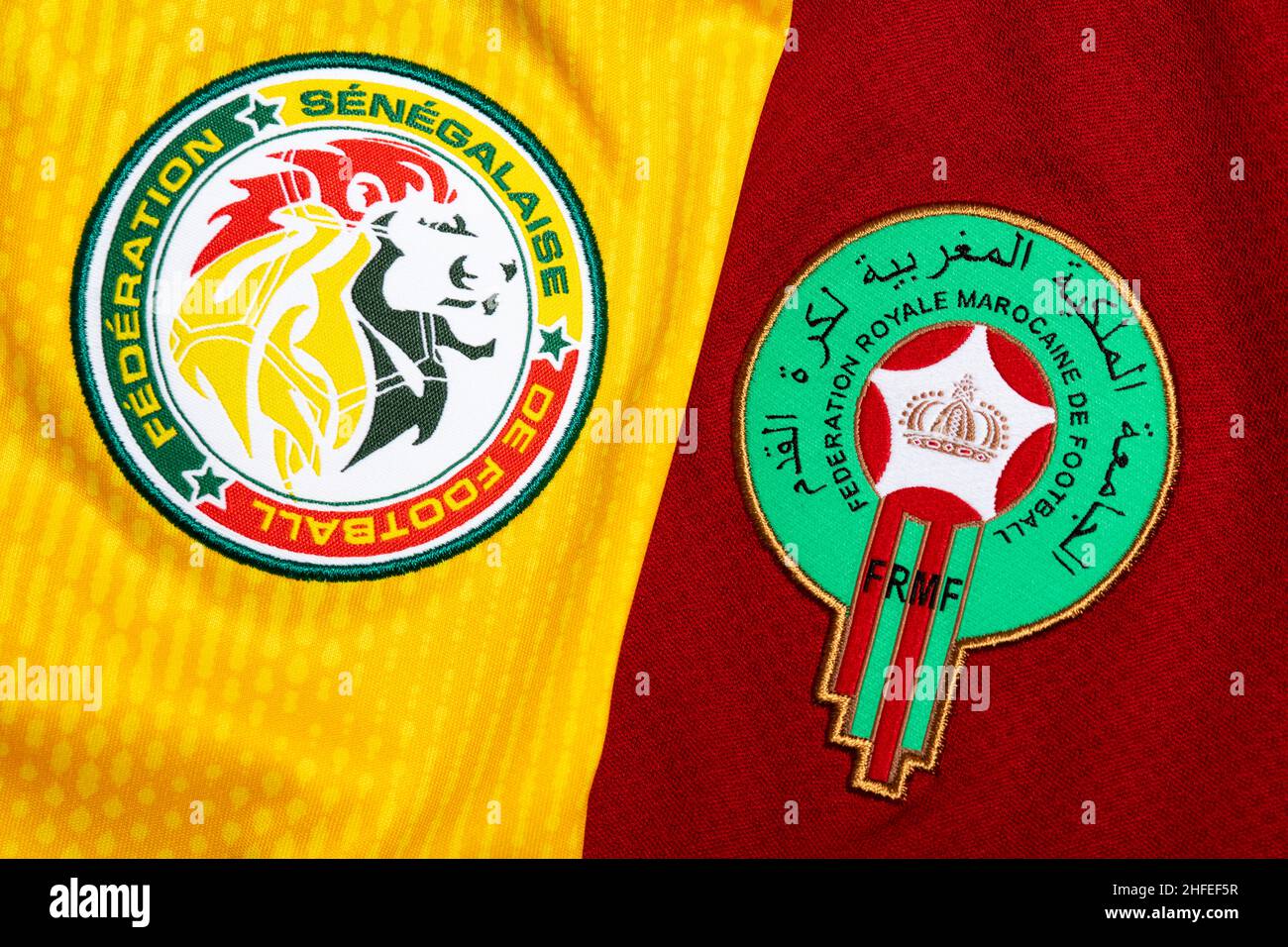 Close up of Senegal National Football team kit Stock Photo - Alamy
