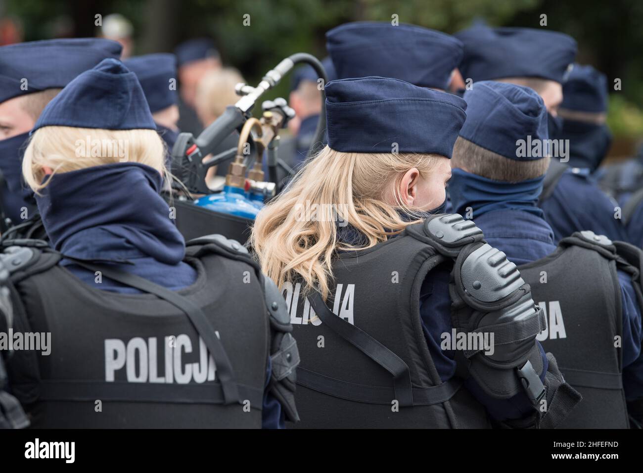 Polish anti riot police hi-res stock photography and images - Alamy