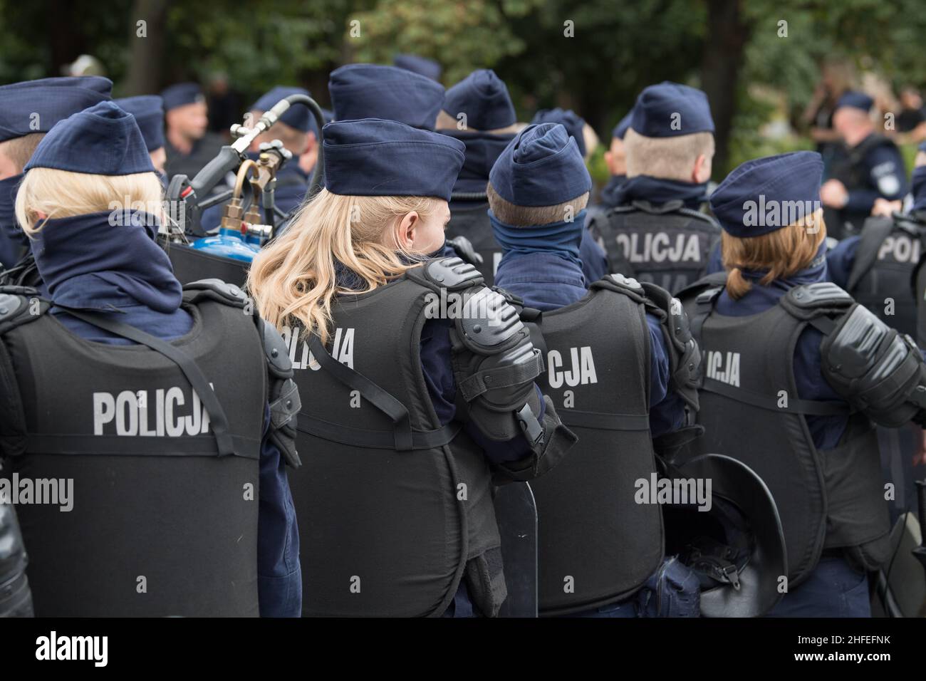 Polish anti riot police hi-res stock photography and images - Alamy
