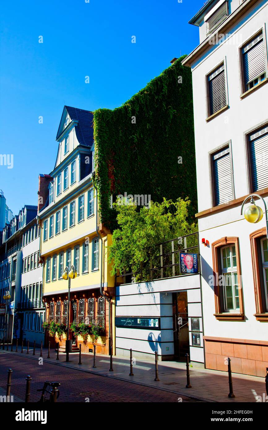 the Goethe Haus with museum in Frankfurt Stock Photo - Alamy