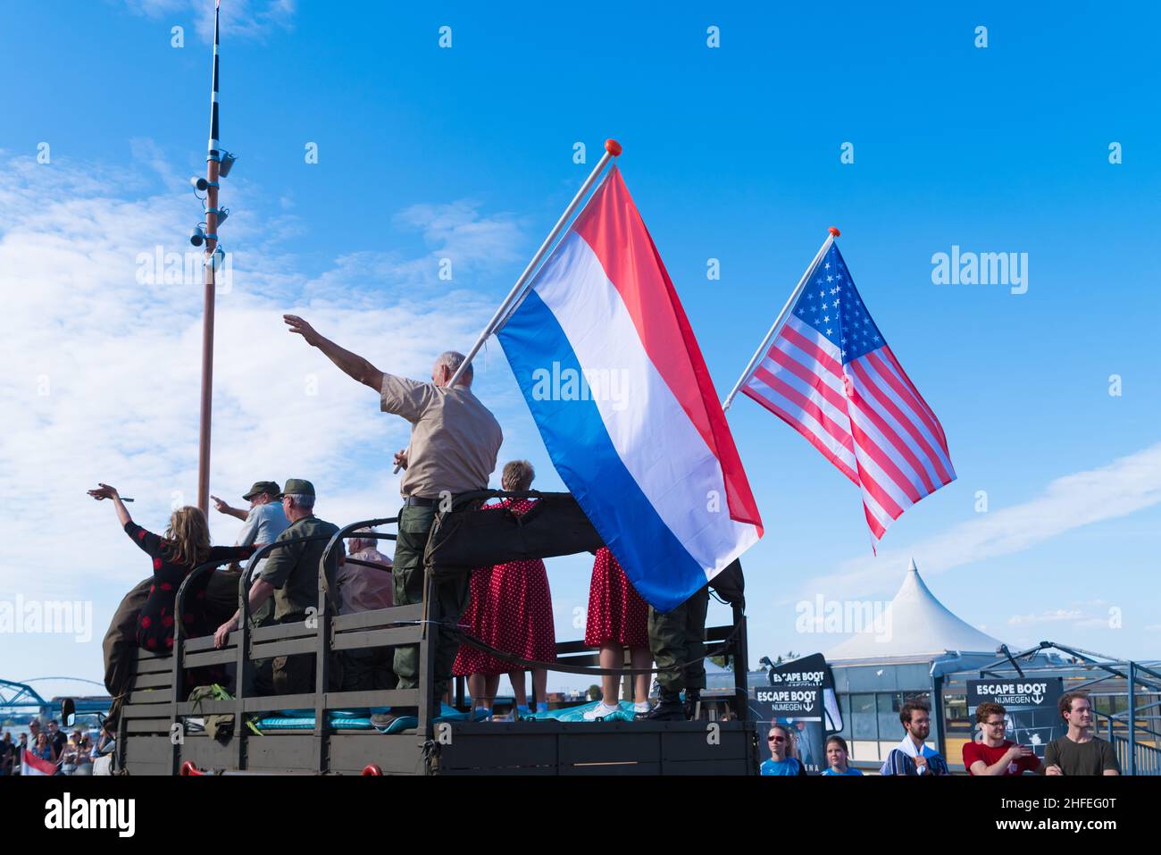 NIJMEGEN, NETHERLANDS - SEPTEMBER 22, 2019: Military parade by Keep ...