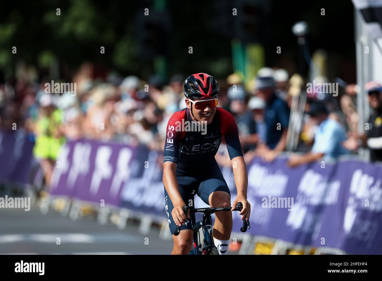 Ballarat, Australia, 16 January, 2022. Lucas Plapp crosses the finish ...