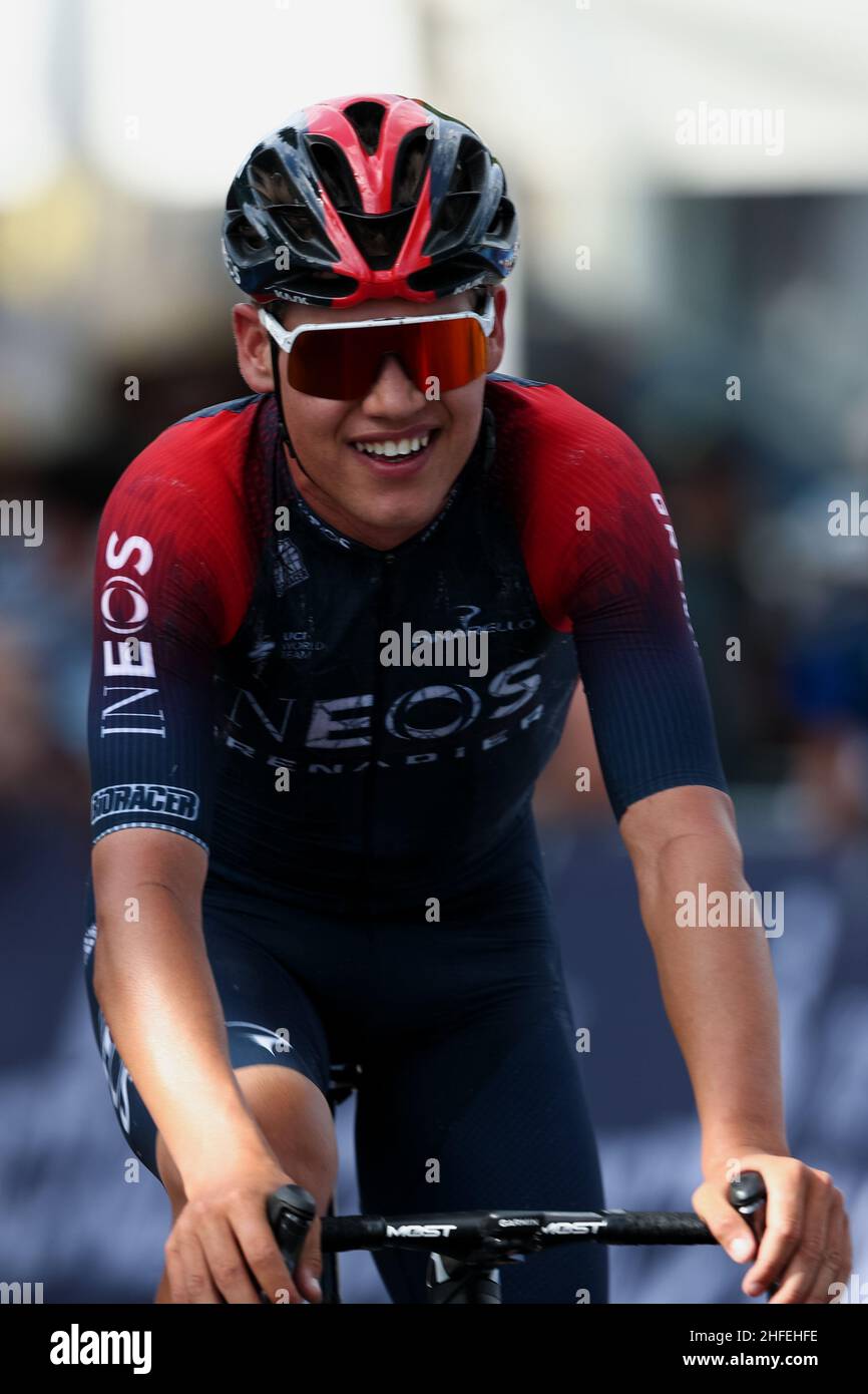 Ballarat, Australia, 16 January, 2022. Lucas Plapp crosses the finish ...