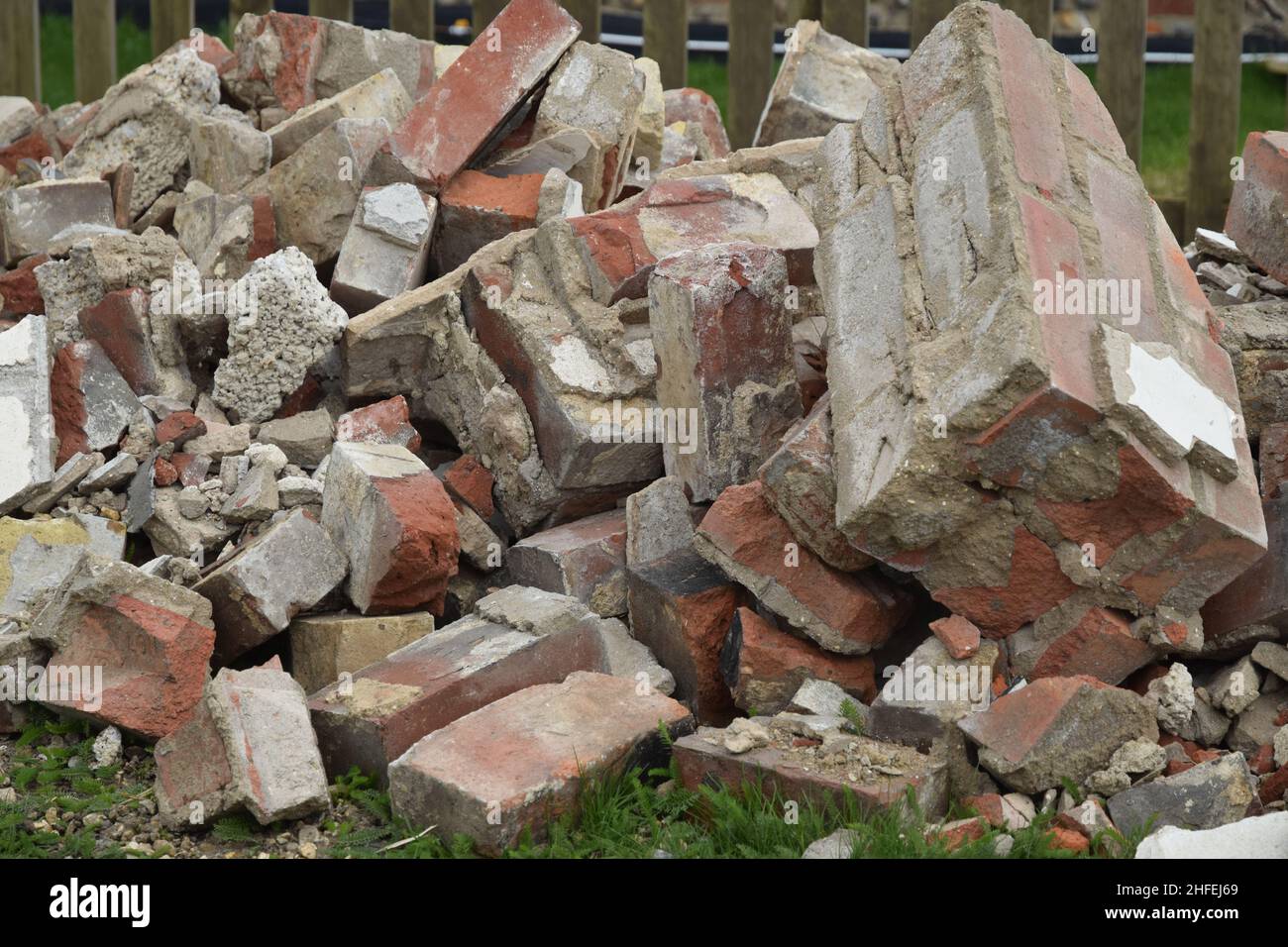 Pile Of Broken Bricks