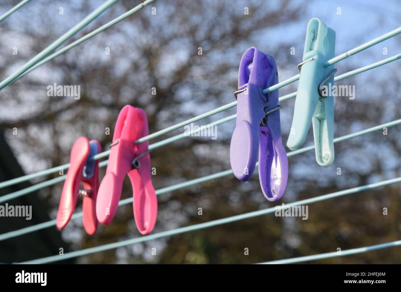 Full washing line hi-res stock photography and images - Alamy