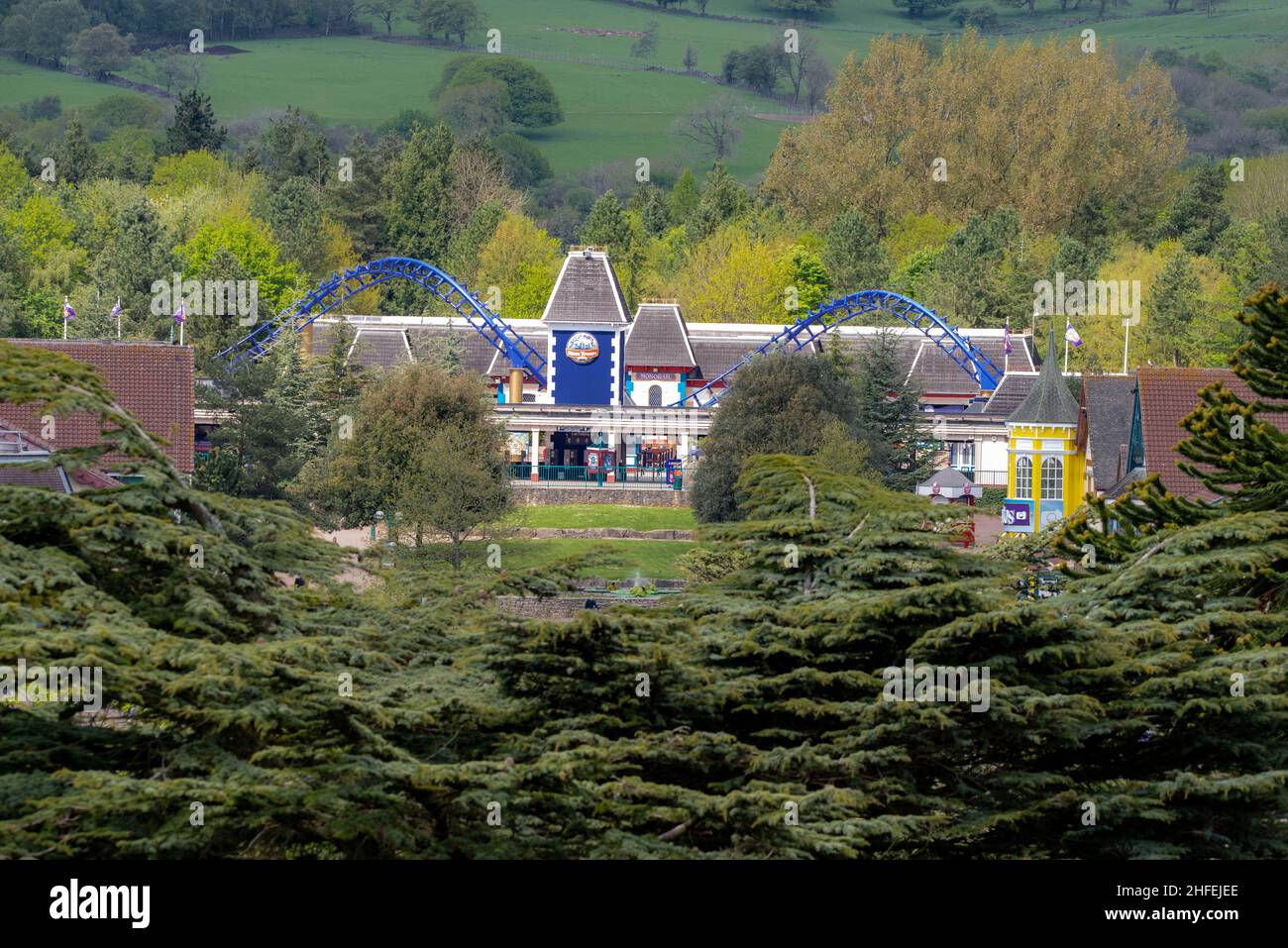 A Highly Unique Angle Of the Alton Towers Main Entrance and Old ...