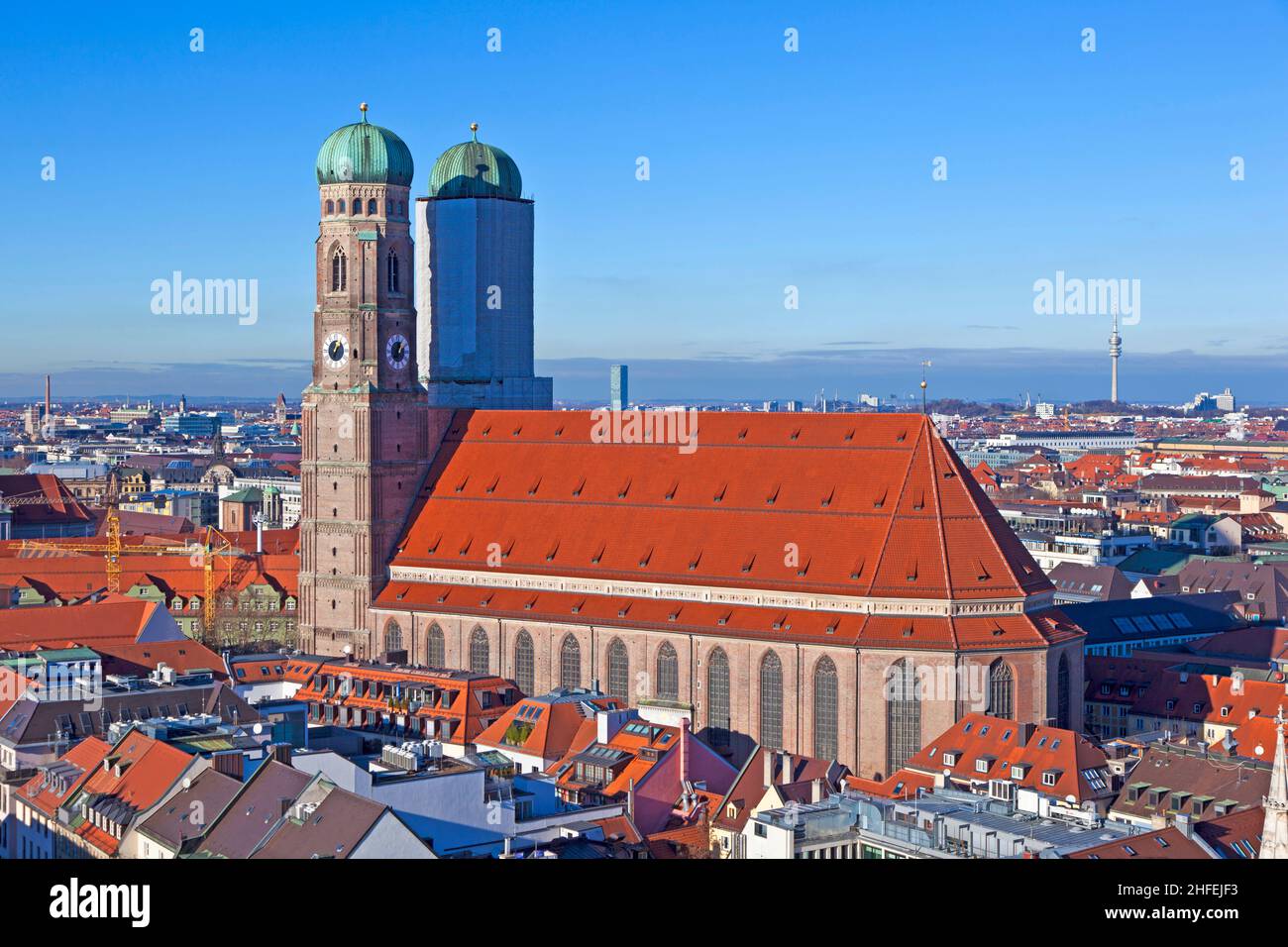 aerial of Munich in beautiful weather Stock Photo - Alamy