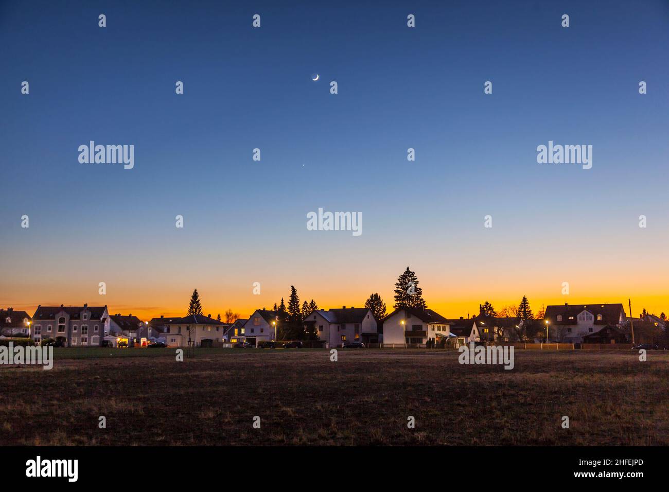 Beautiful moon munich hi-res stock photography and images - Alamy