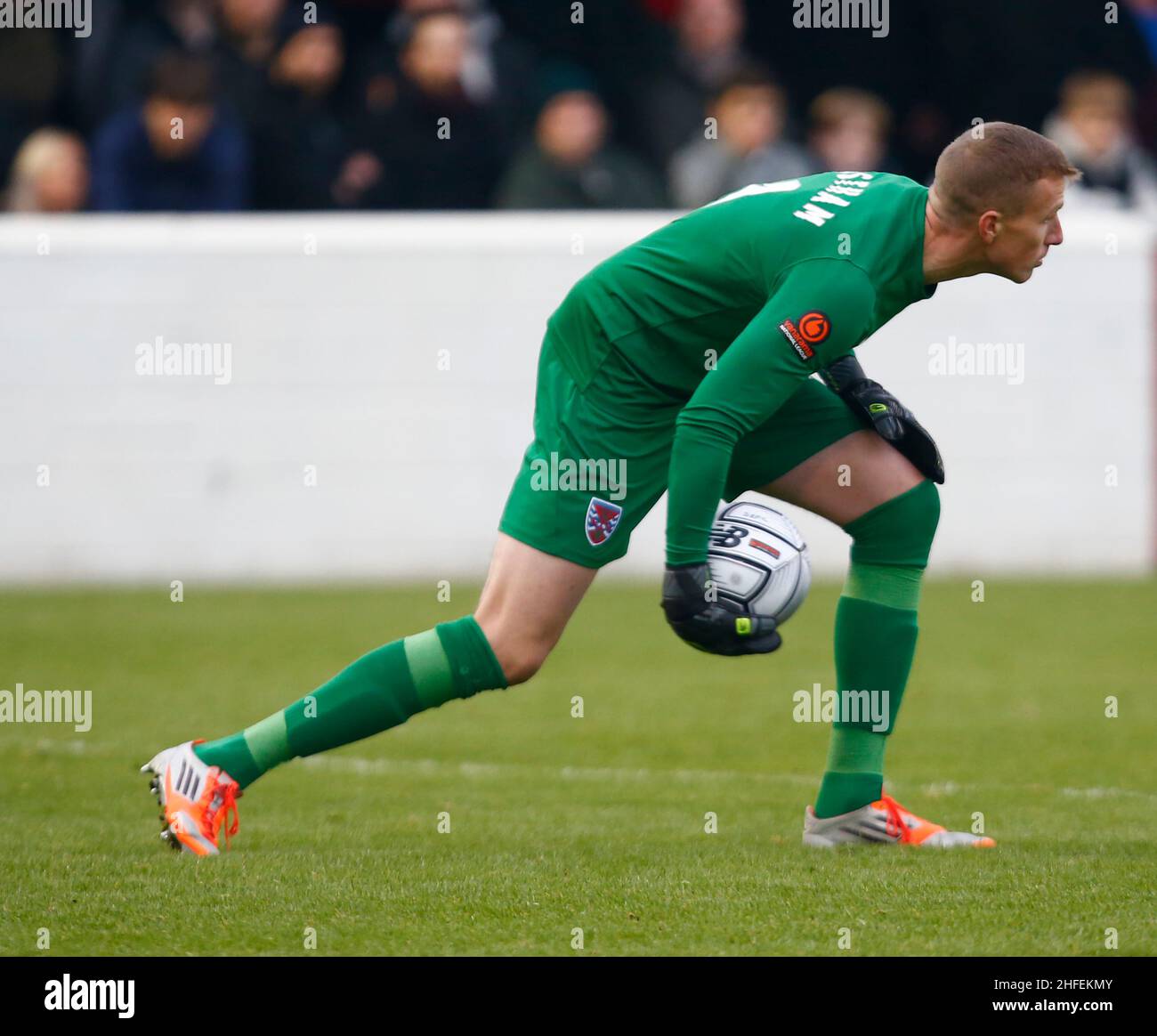 DAGENHAM, ENGLAND - JANUARY 15: Dagenham & Redbridge's Elliot Justham ...