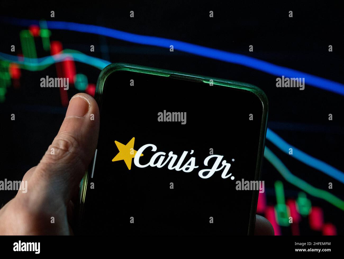 In this photo illustration the American fast food restaurant chain Carl ...