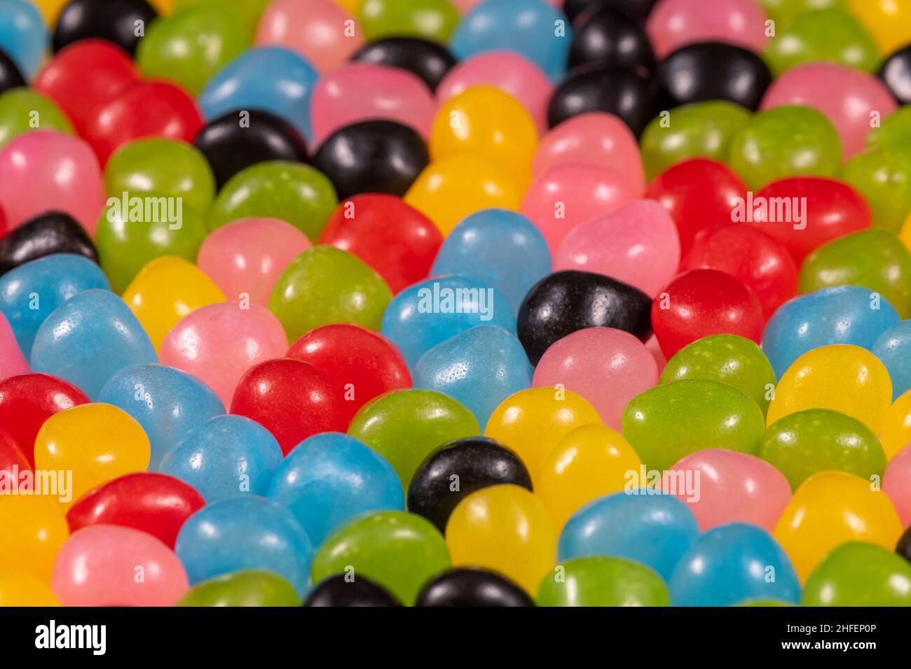 Full Frame Shot Of Multi Colored Candies Stock Photo - Alamy