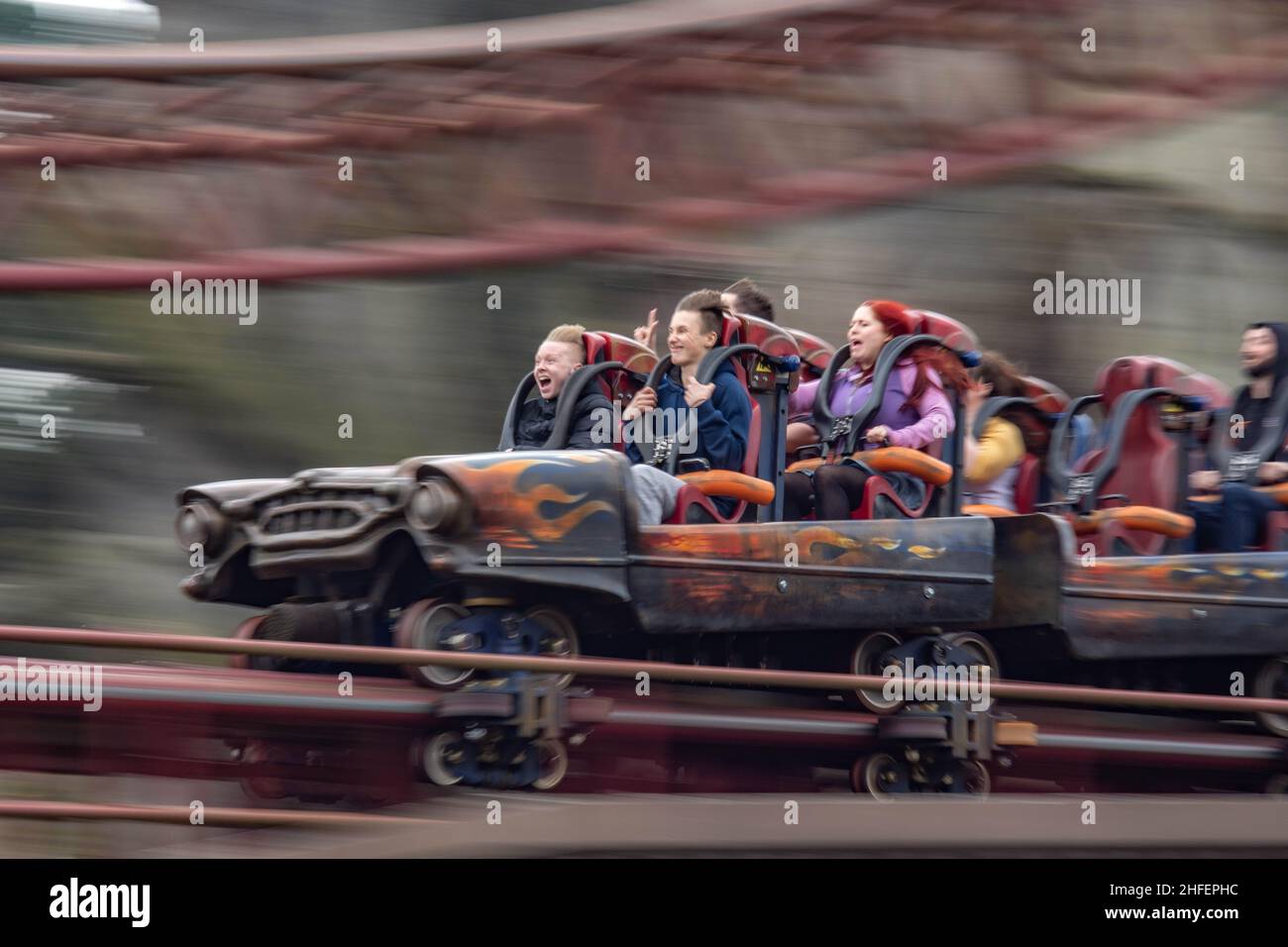 The Alton Towers Intamin Rocket , Also Know as RITA a launched coaster ...