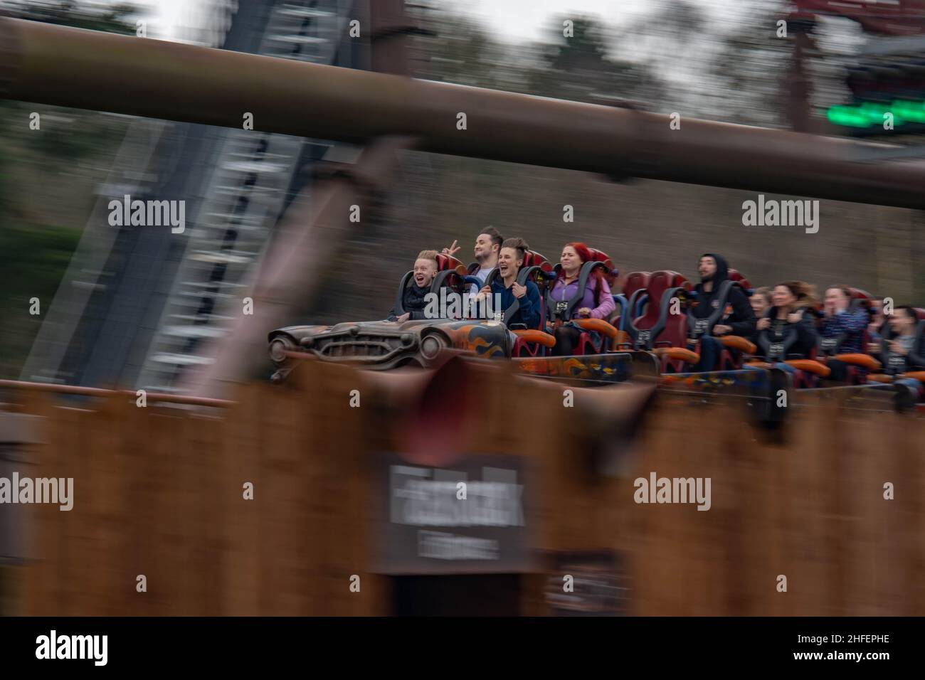 The Alton Towers Intamin Rocket Also Know As Rita A Launched Coaster