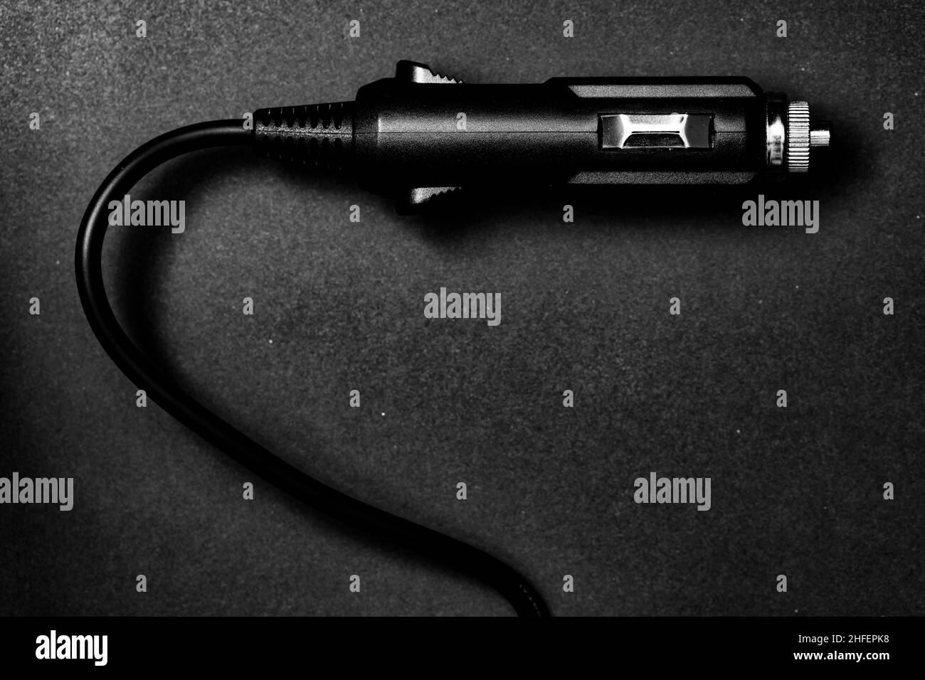 Car Charger on black background for design purpose Stock Photo - Alamy