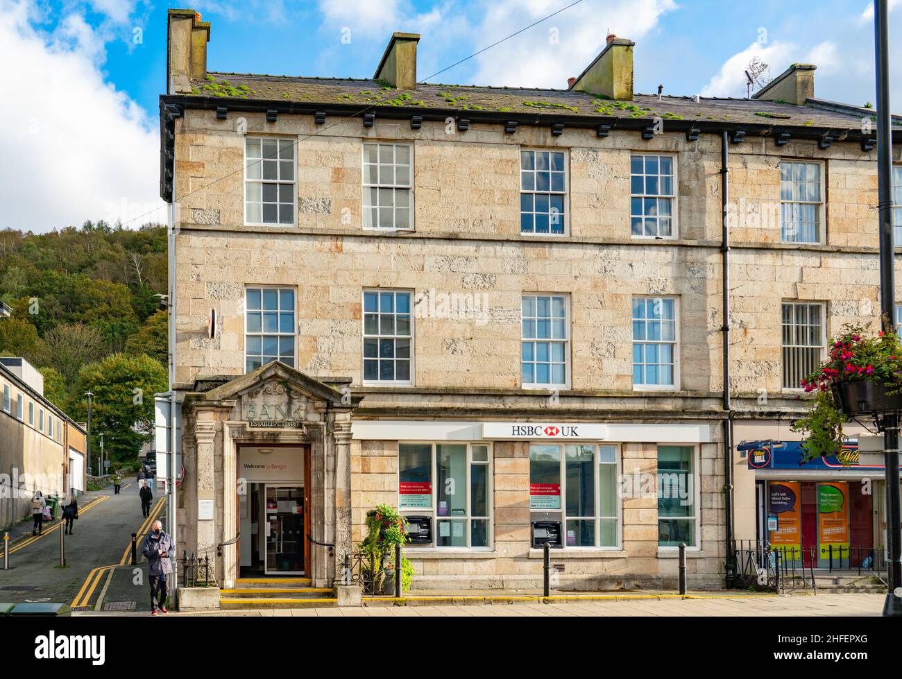 HSBC Bank, High Street, Bangor, Gwynedd. Originally a North and South ...