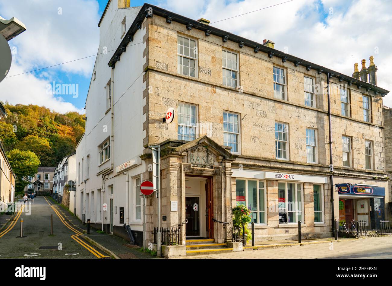 HSBC Bank, High Street, Bangor, Gwynedd. Originally a North and South ...