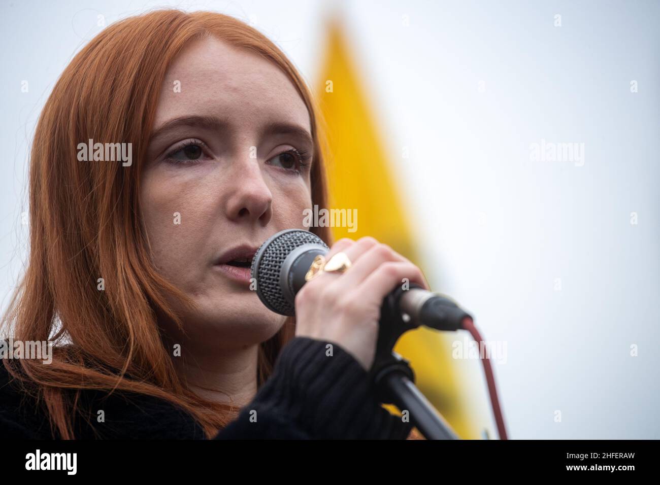 LONDON, UK 15th January 2022. Patsy Stevenson Kill The Bill protest in ...