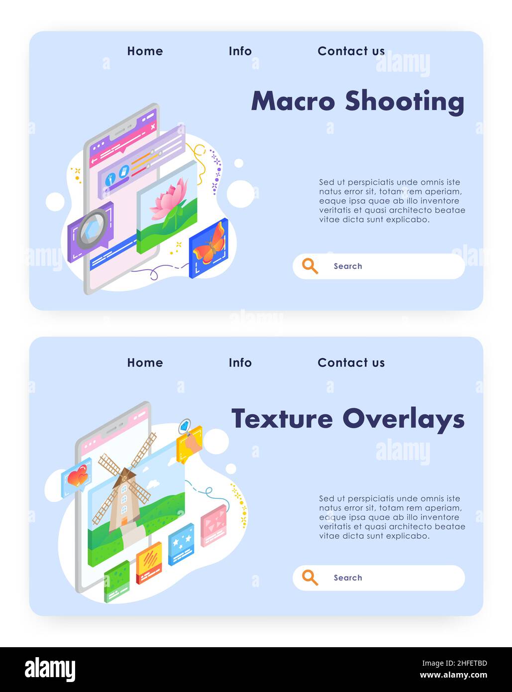 Overlay of photo layers Stock Vector Images - Alamy