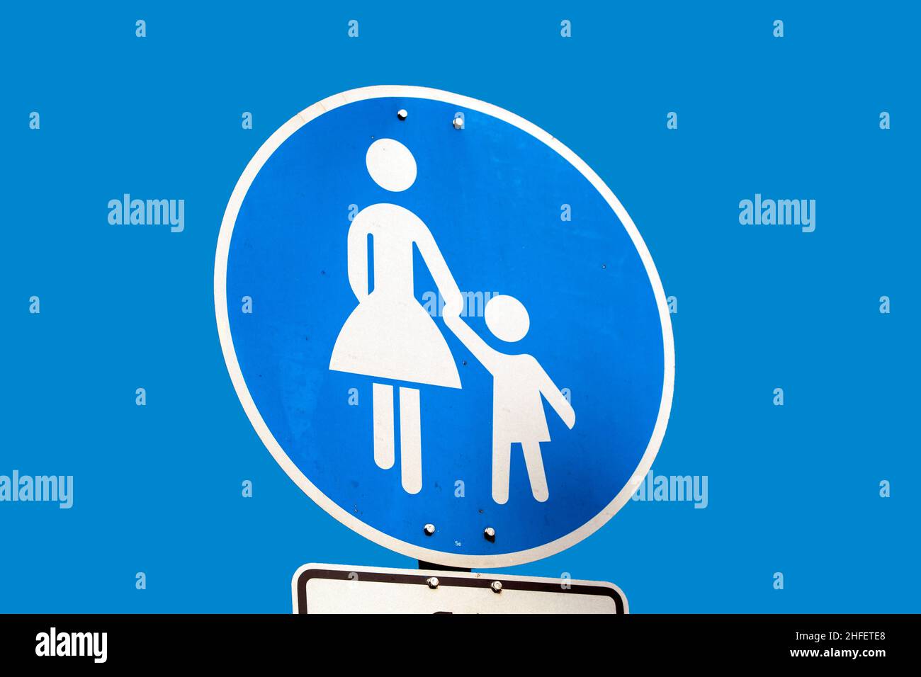 School child walk adult road hi-res stock photography and images - Alamy