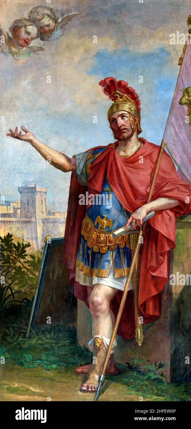 Chapel of San Massimo Painter Rolfo Morgari 1860 - The medieval St John ...