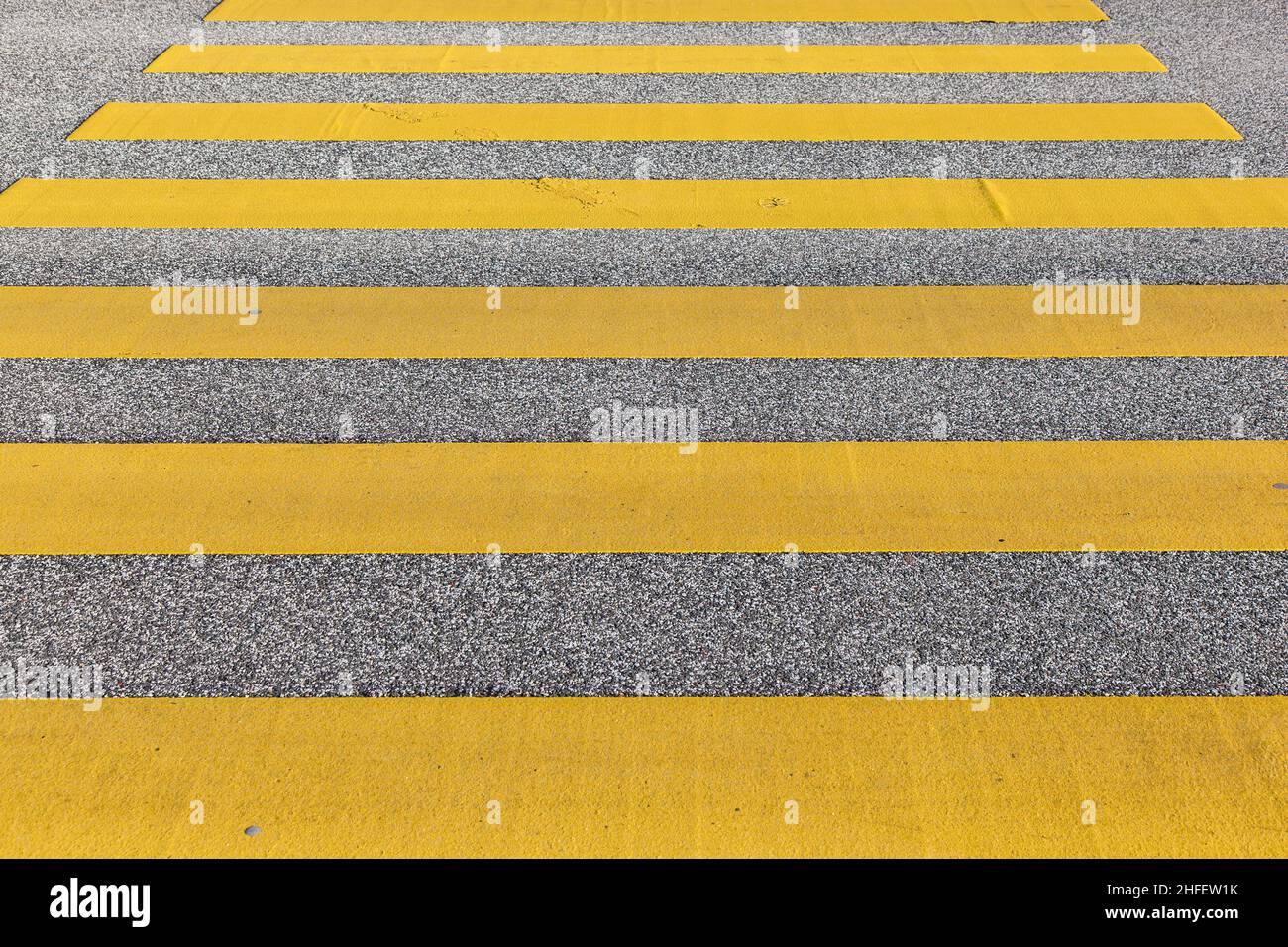 pedestrian crossing in yellow Stock Photo - Alamy