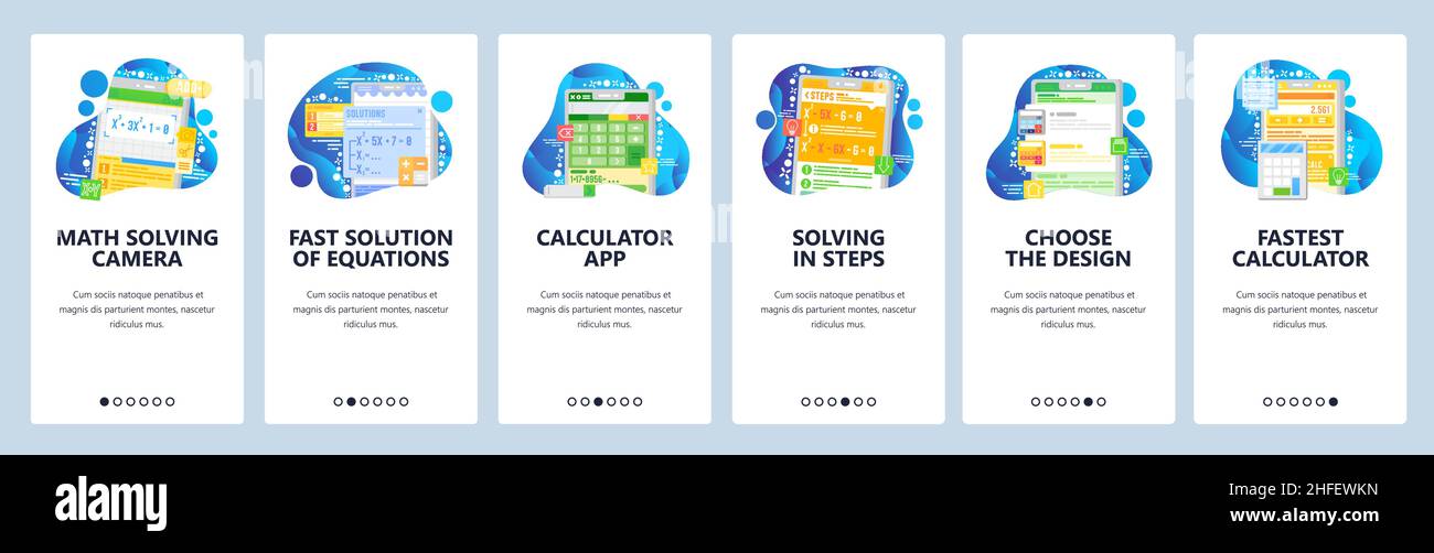 Math equation solving mobile phone app. Mathematics formula, calculator ...
