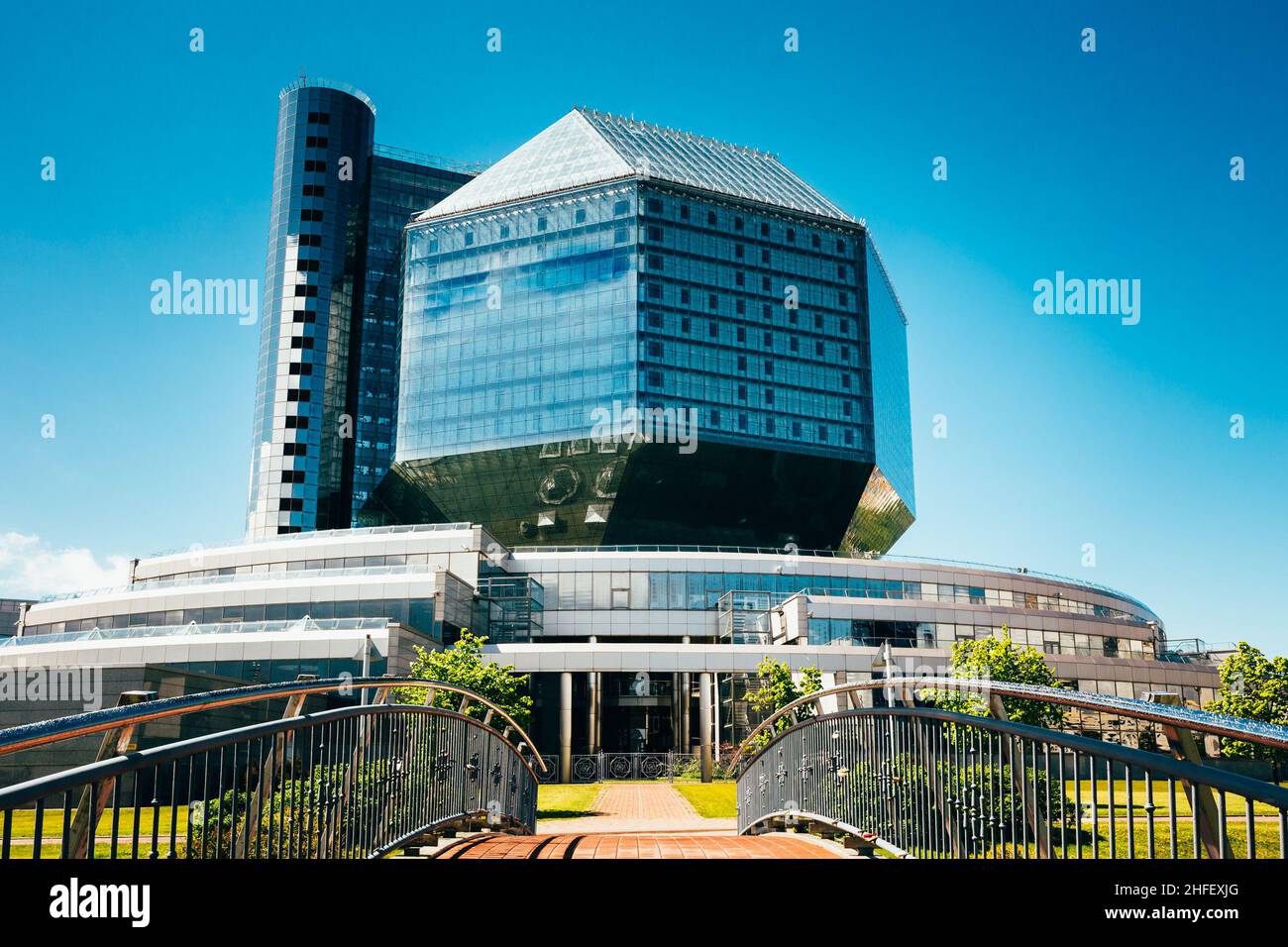 Building Of National Library Of Belarus In Minsk Stock Photo - Alamy