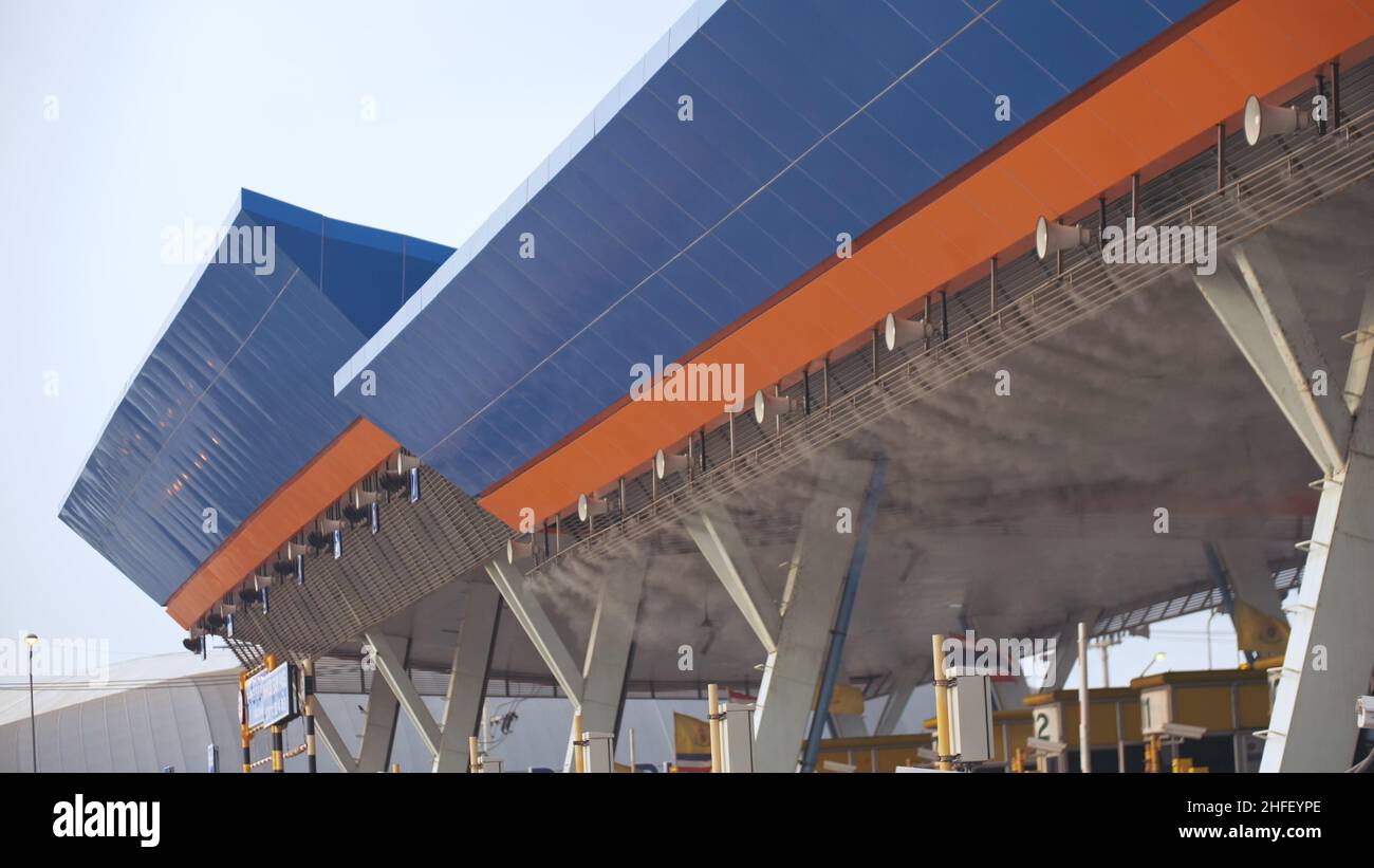 Antibacterial and antiviral treatment of toll roads in Thailand ...