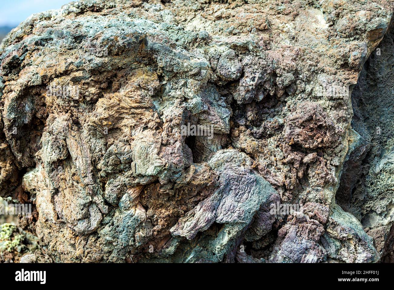 cold volcanic flow in detail Stock Photo - Alamy
