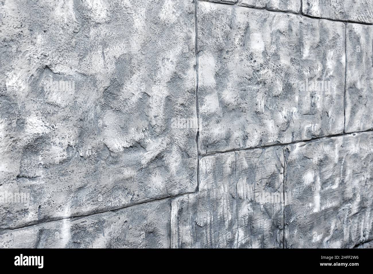 The walls are built of natural stone in the long term, selective focus ...