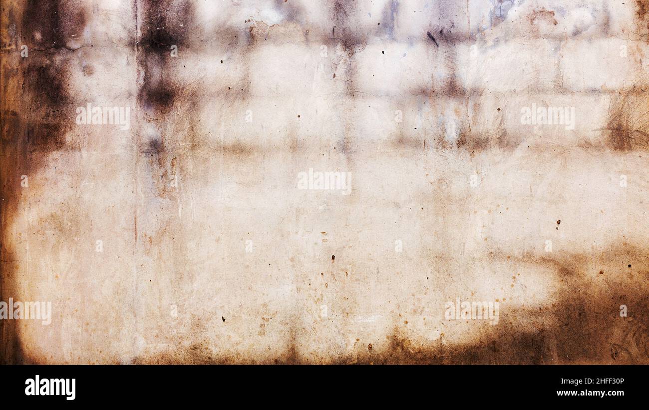Abstract concrete, weathered with cracks and scratches. Landscape style ...