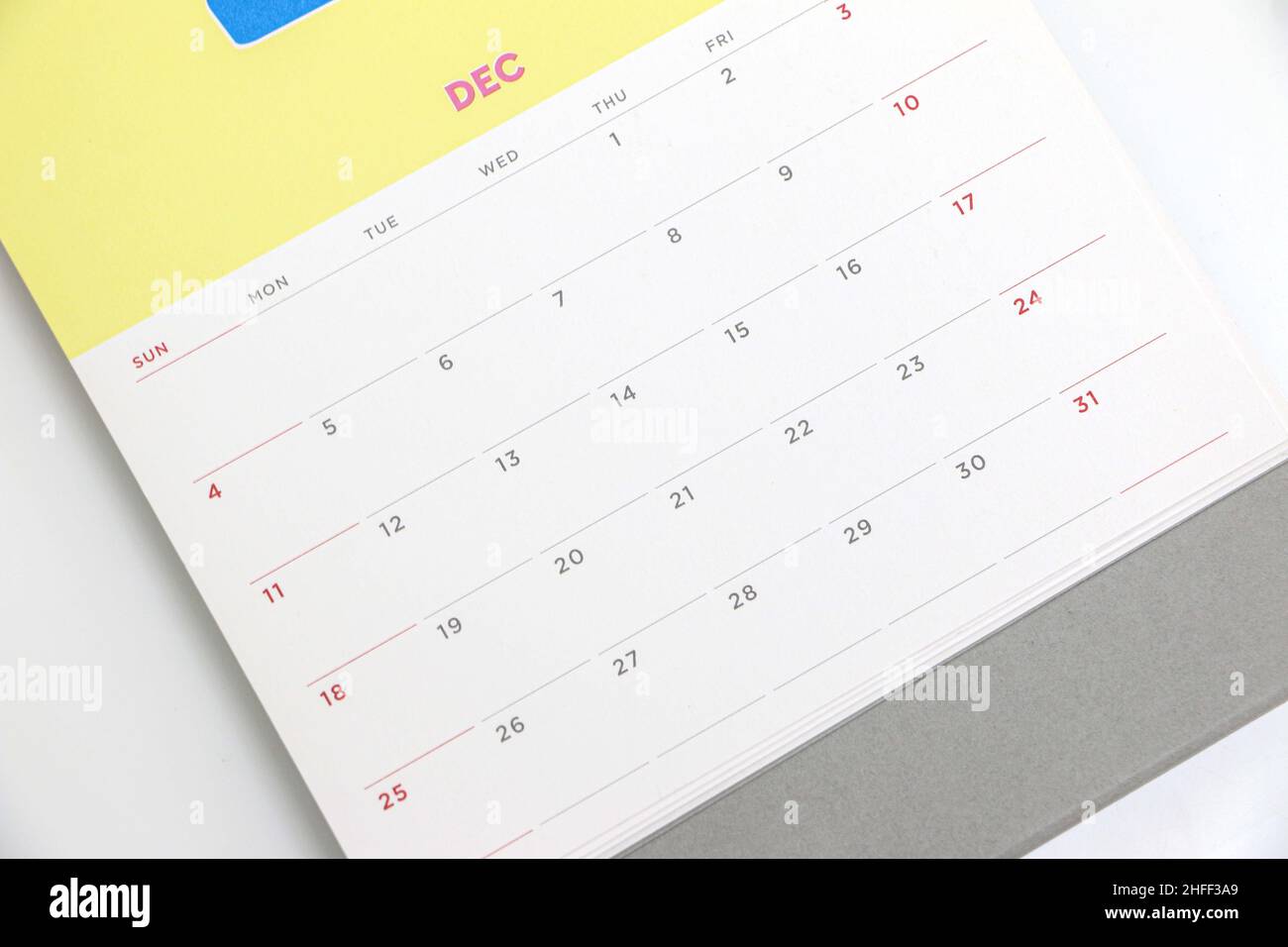 2022 calendar hi-res stock photography and images - Alamy