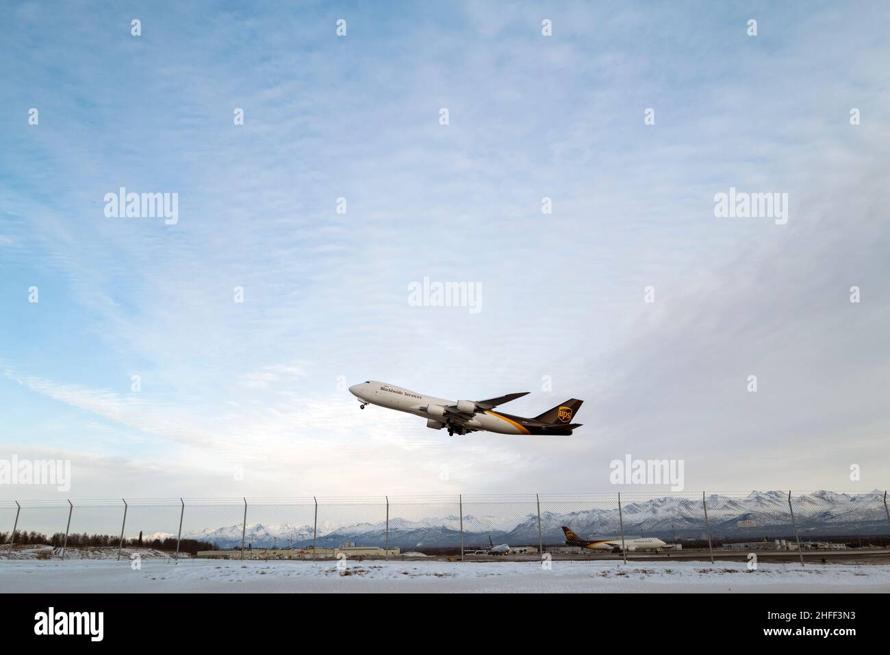Ups cargo 747 freighter hi-res stock photography and images - Alamy