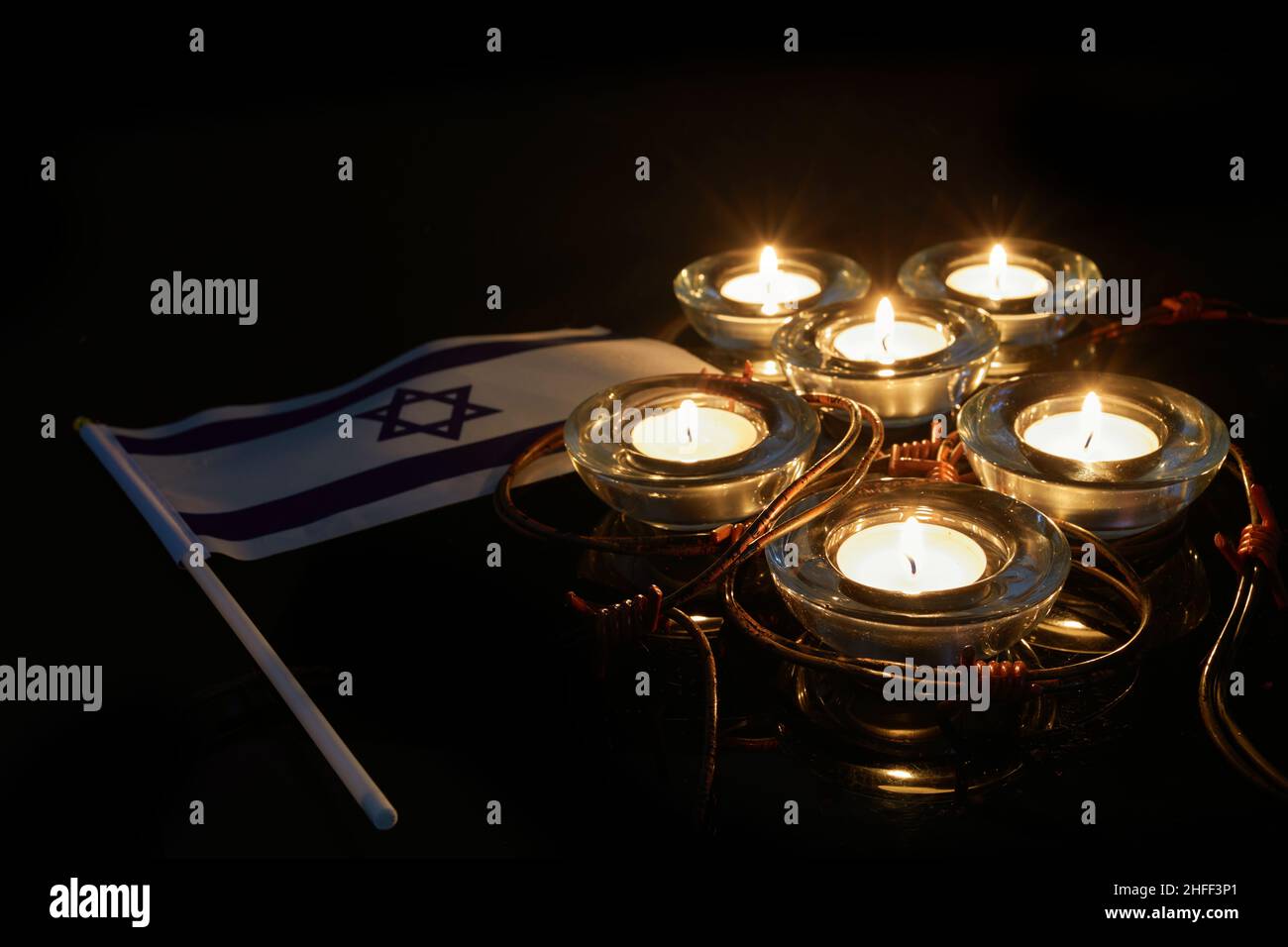 Memorial candle holocaust hi-res stock photography and images - Alamy